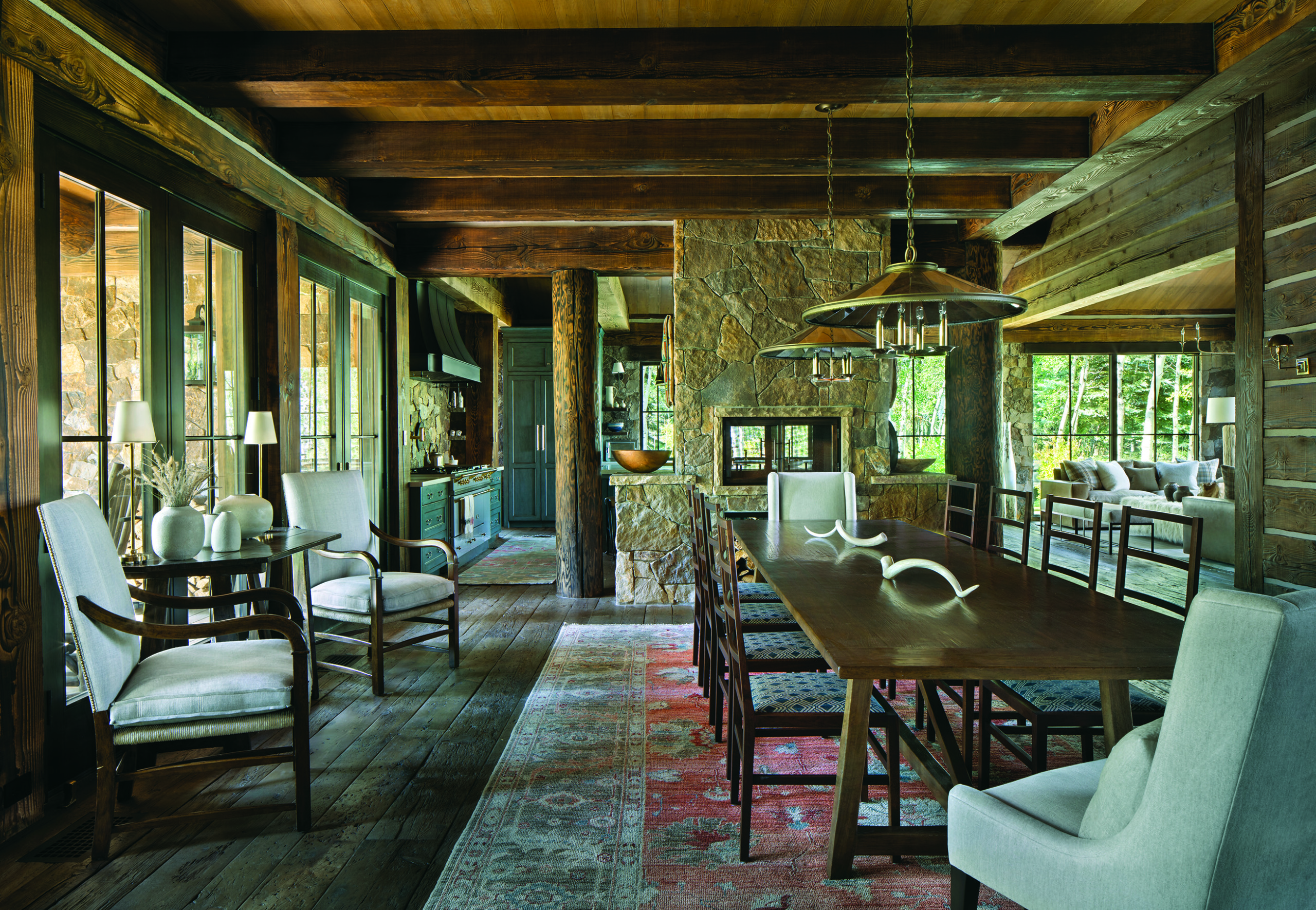 Modern Rustic Appeal with Timber, Reclaimed Wood and Quarried Stone ...