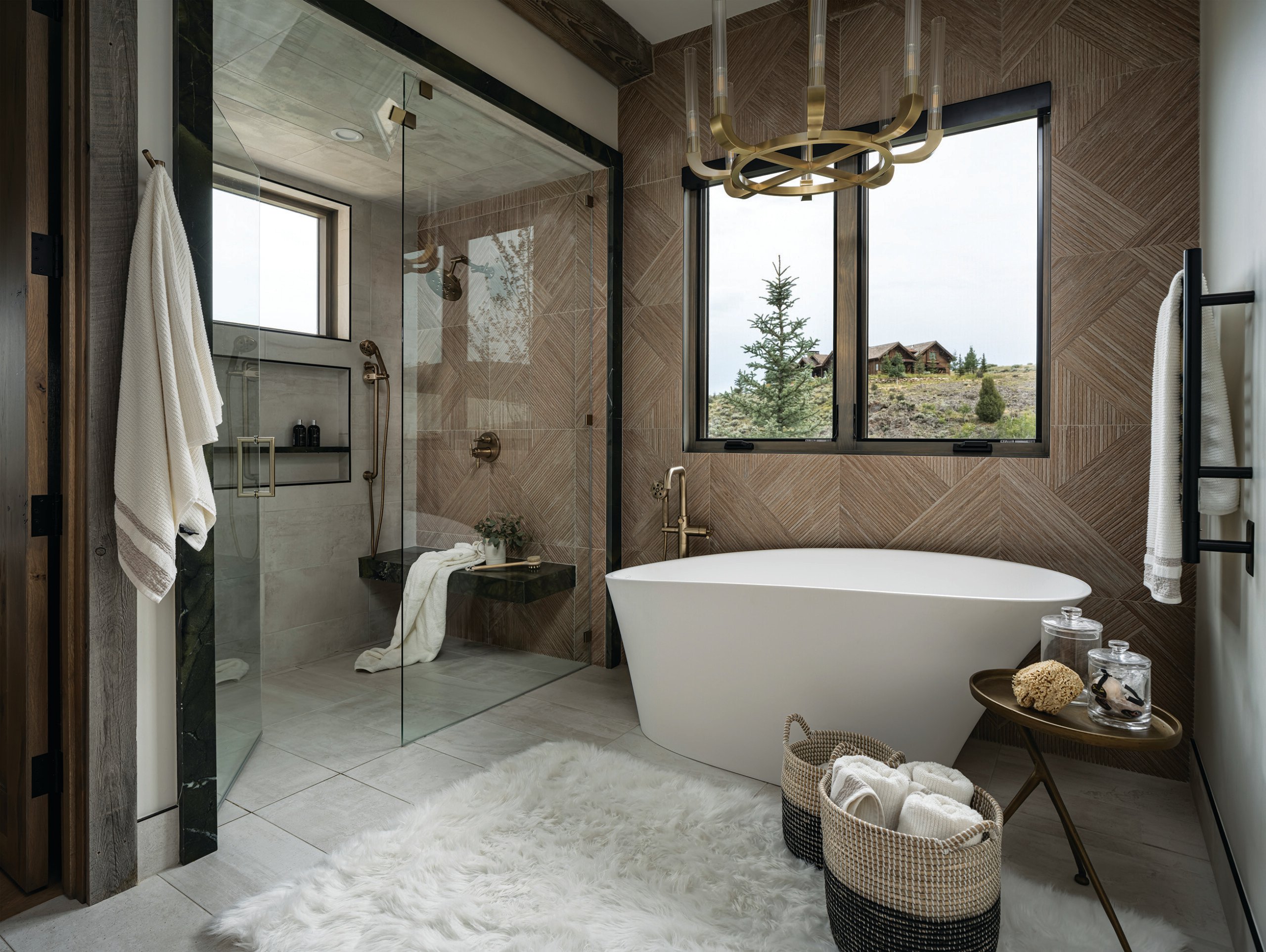 Design Elements Enliven A Mountain Home With Neutral Colors - Mountain ...