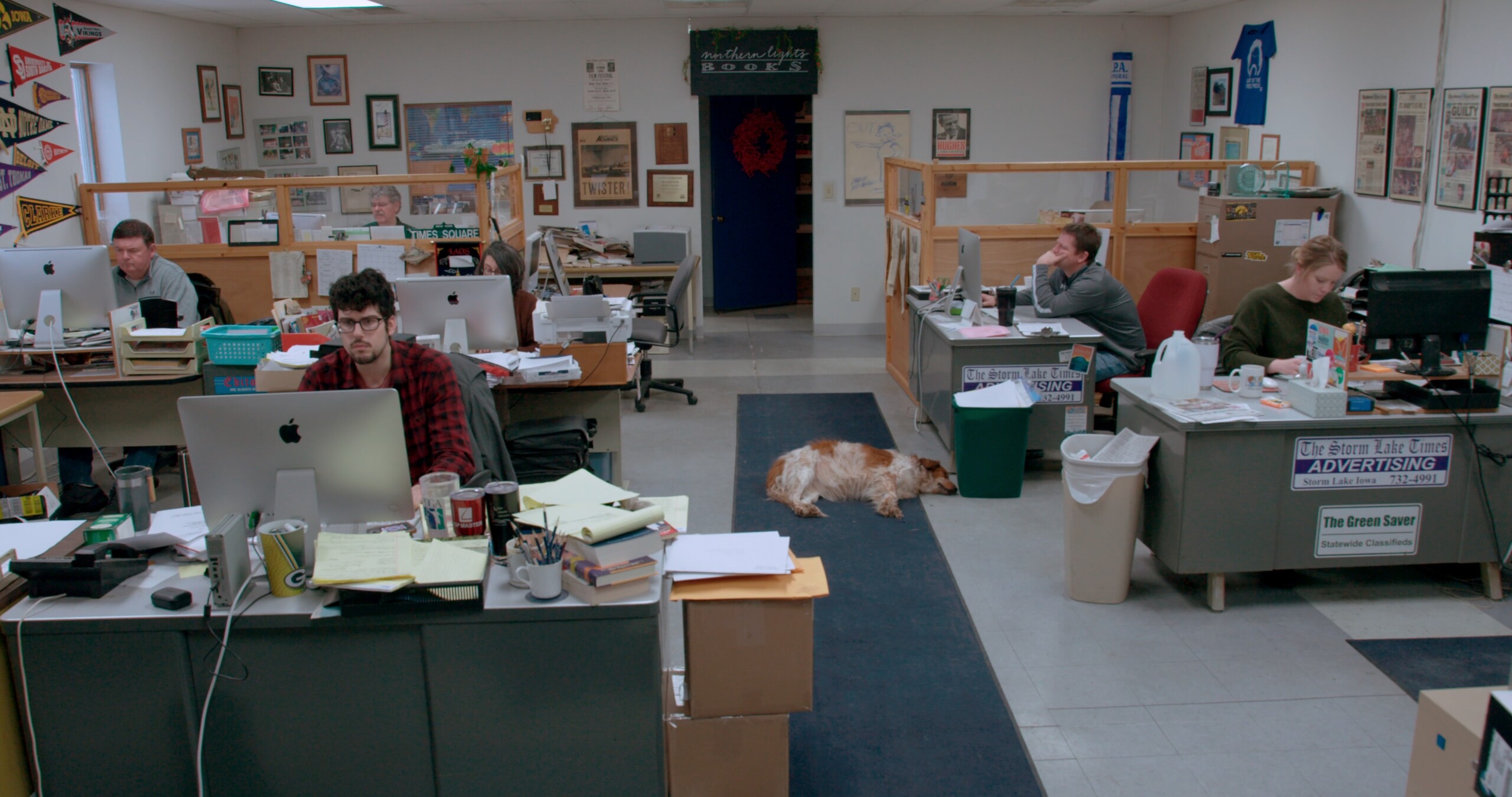 #3 - Storm Lake Times Newsroom, from STORM LAKE - Rhode Island Monthly