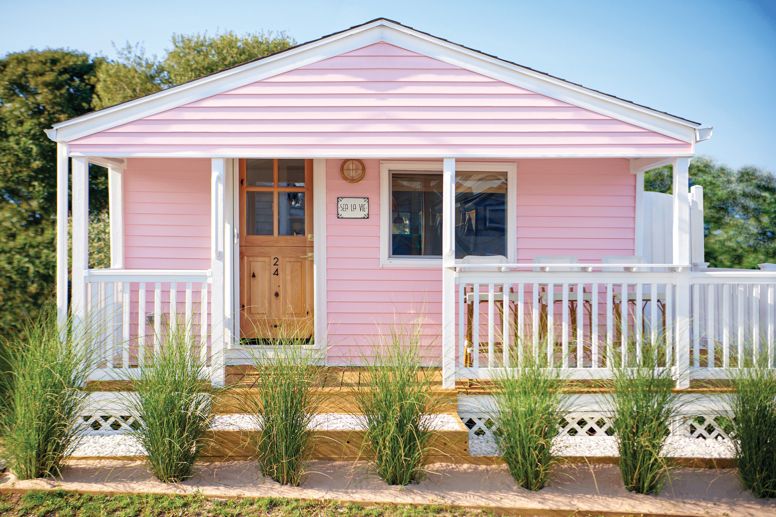 This Pastel-Pink Tiny Beach House in South Kingstown is the Epitome of ...