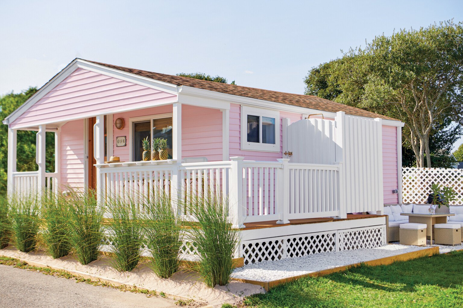 This Pastel-Pink Tiny Beach House in South Kingstown is the Epitome of ...