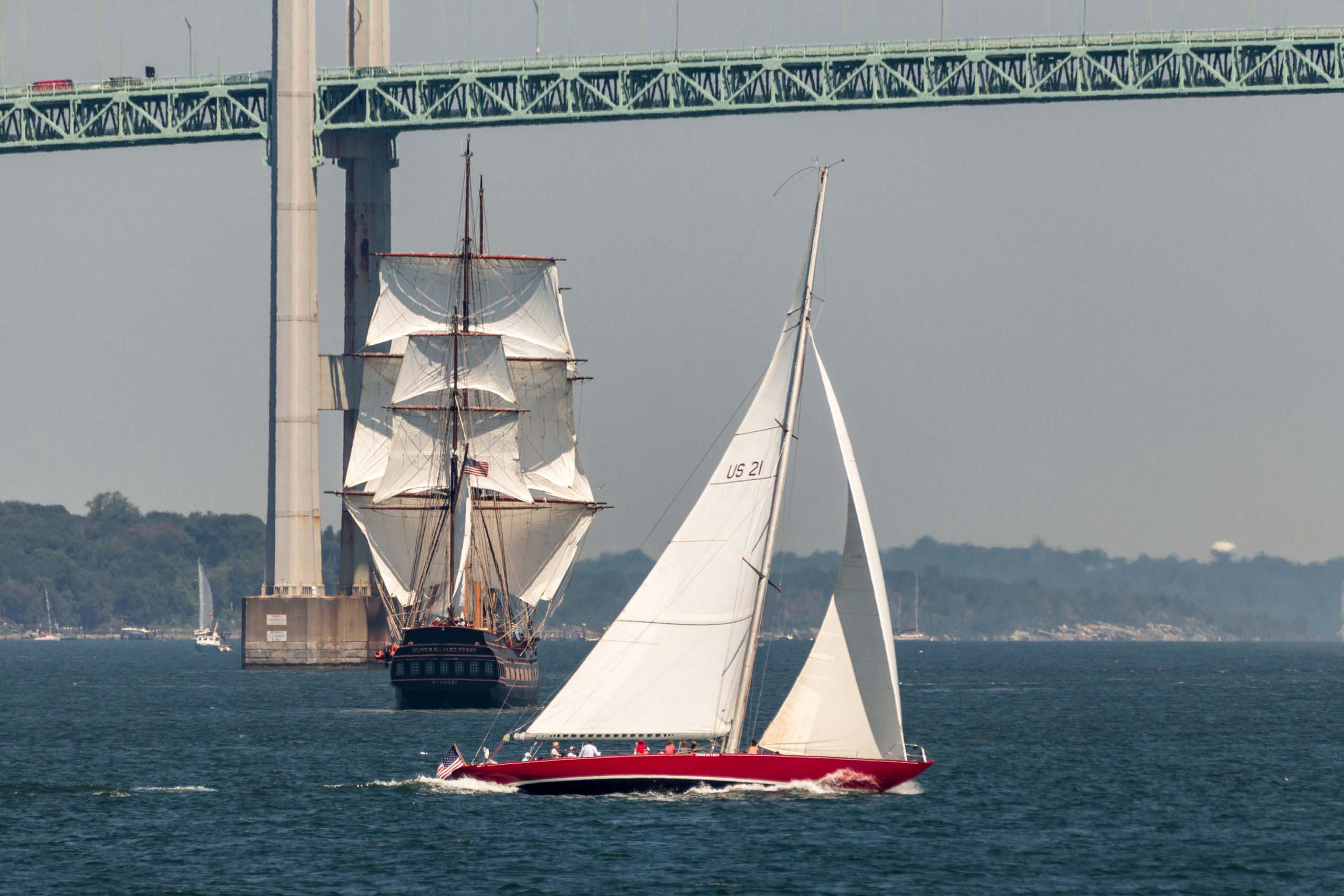 OHP under bridge - Rhode Island Monthly
