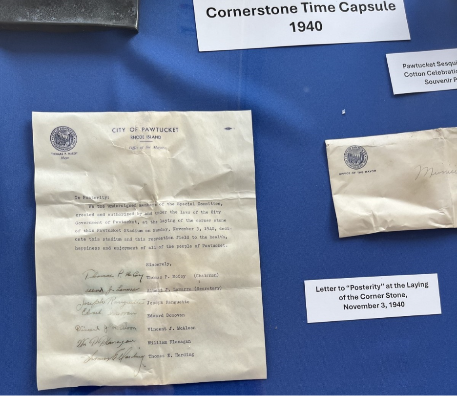 Pawtucket Unveils Time Capsules Commemorating McCoy and Baseball’s ...