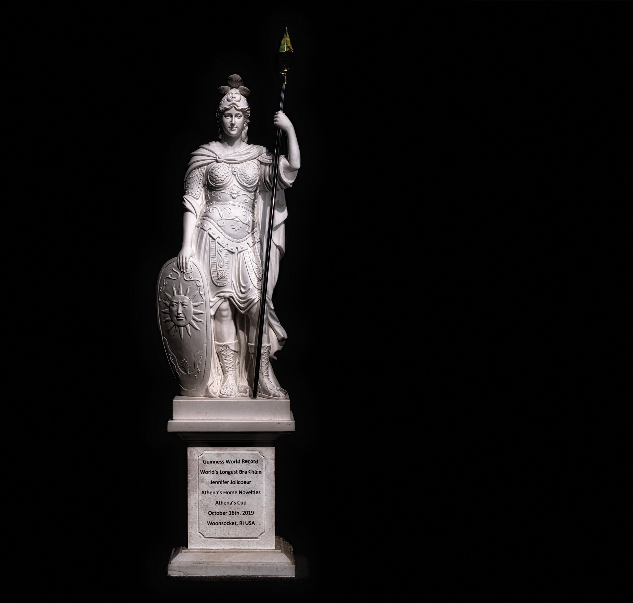 Snapshot: Athena's Cup Statue in Woonsocket - Rhode Island Monthly