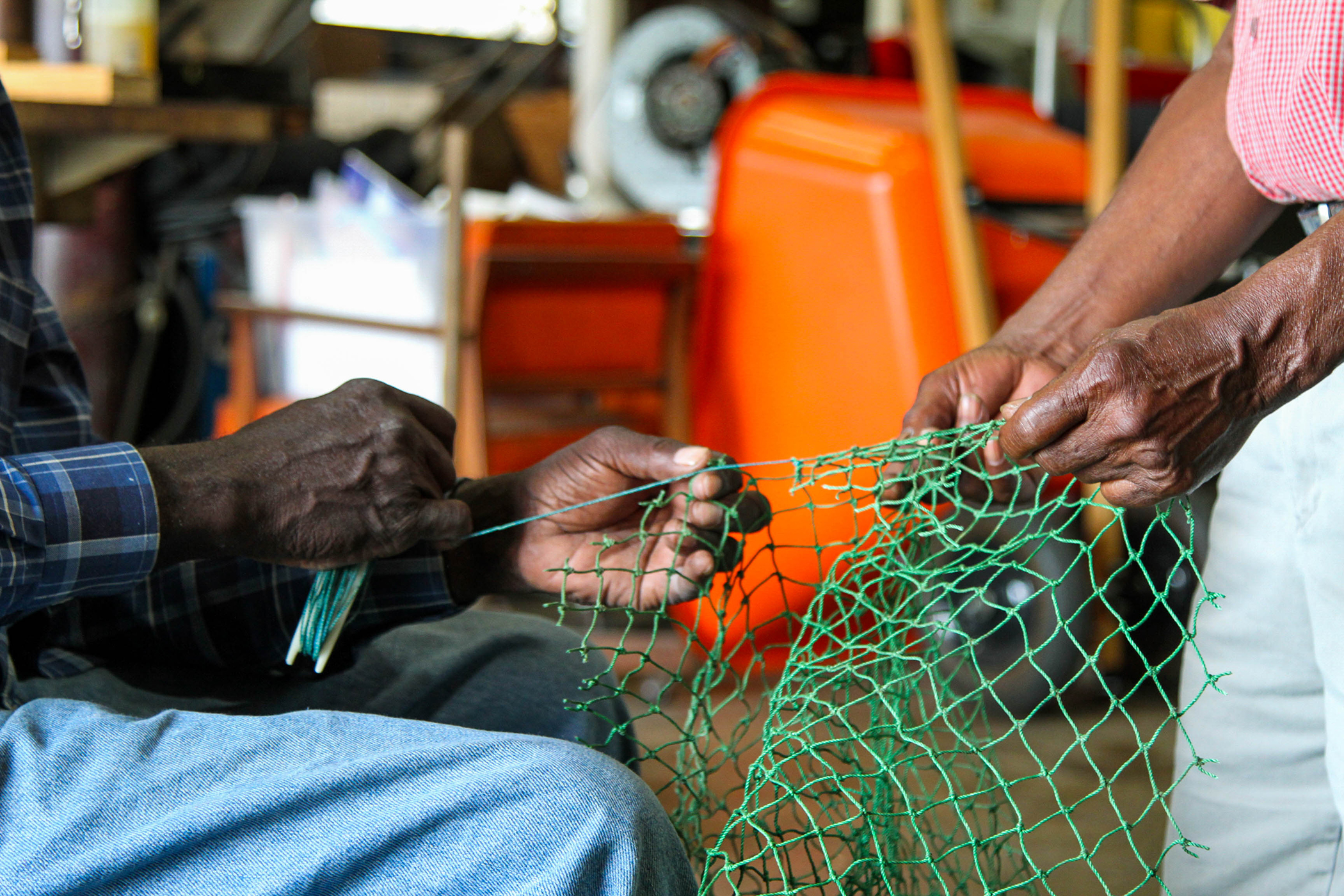 Using Recycled Shrimp Nets to Remove Marine Debris | South Magazine