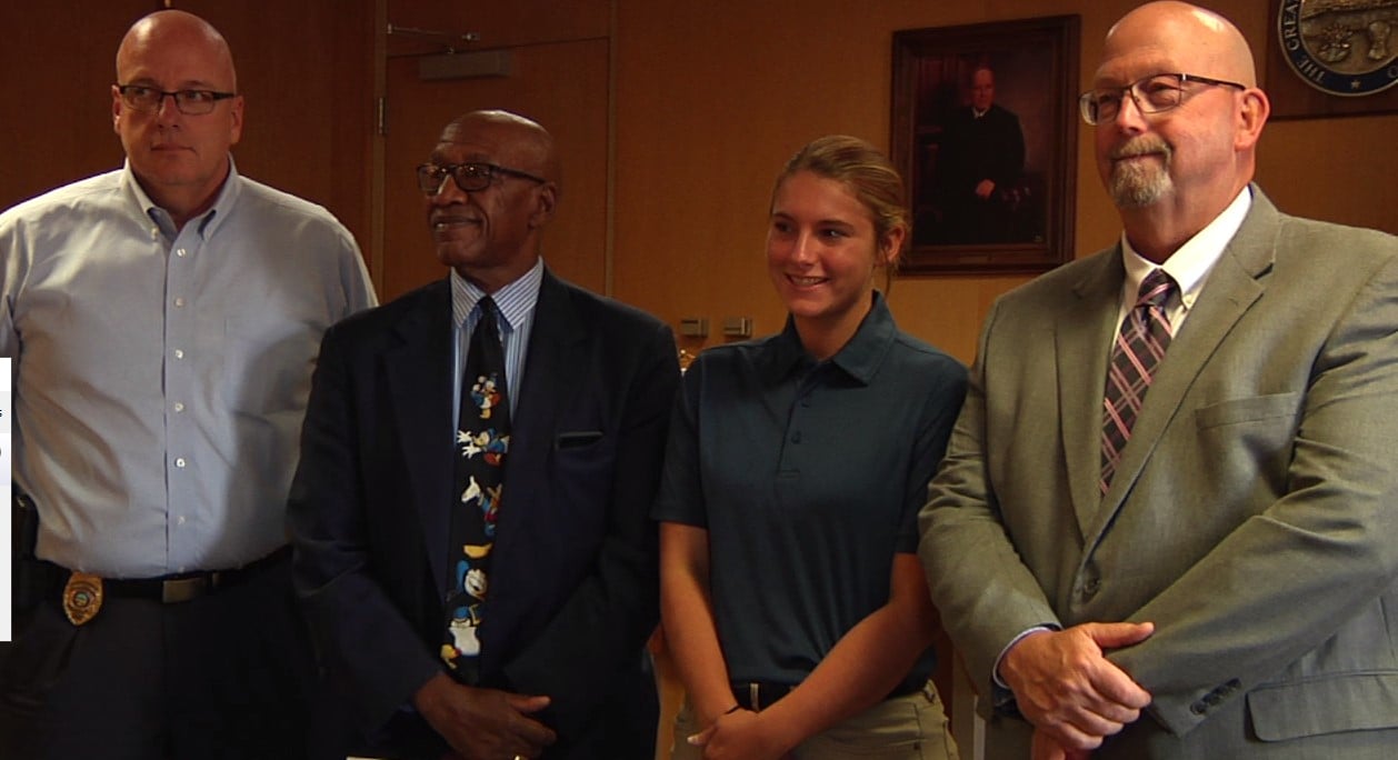 New Female Officer Sworn In at ZPD - WHIZ - Fox 5 / Marquee Broadcasting