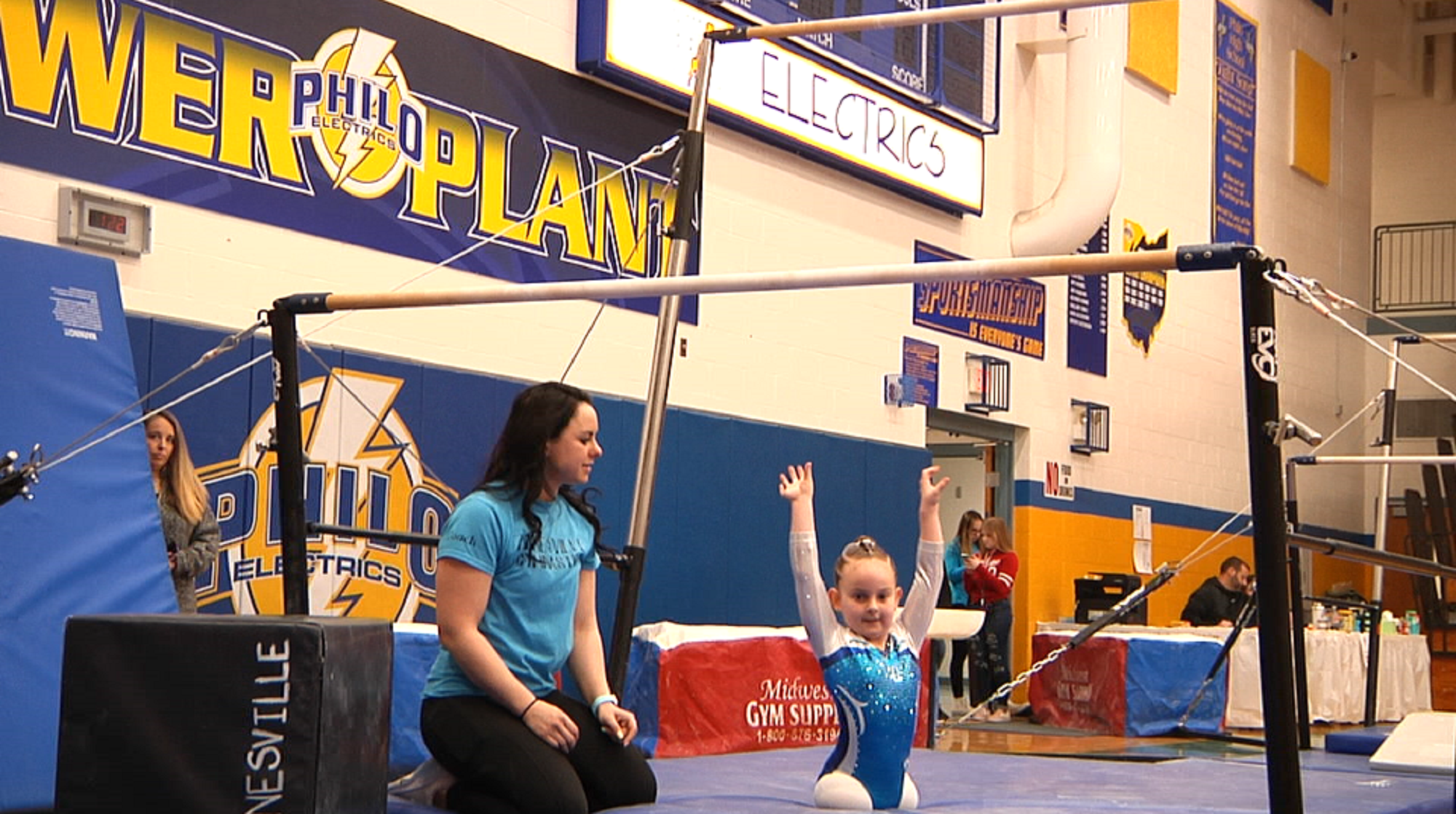 8-year-old without legs performs gymnastics at Philo Jr. High ...