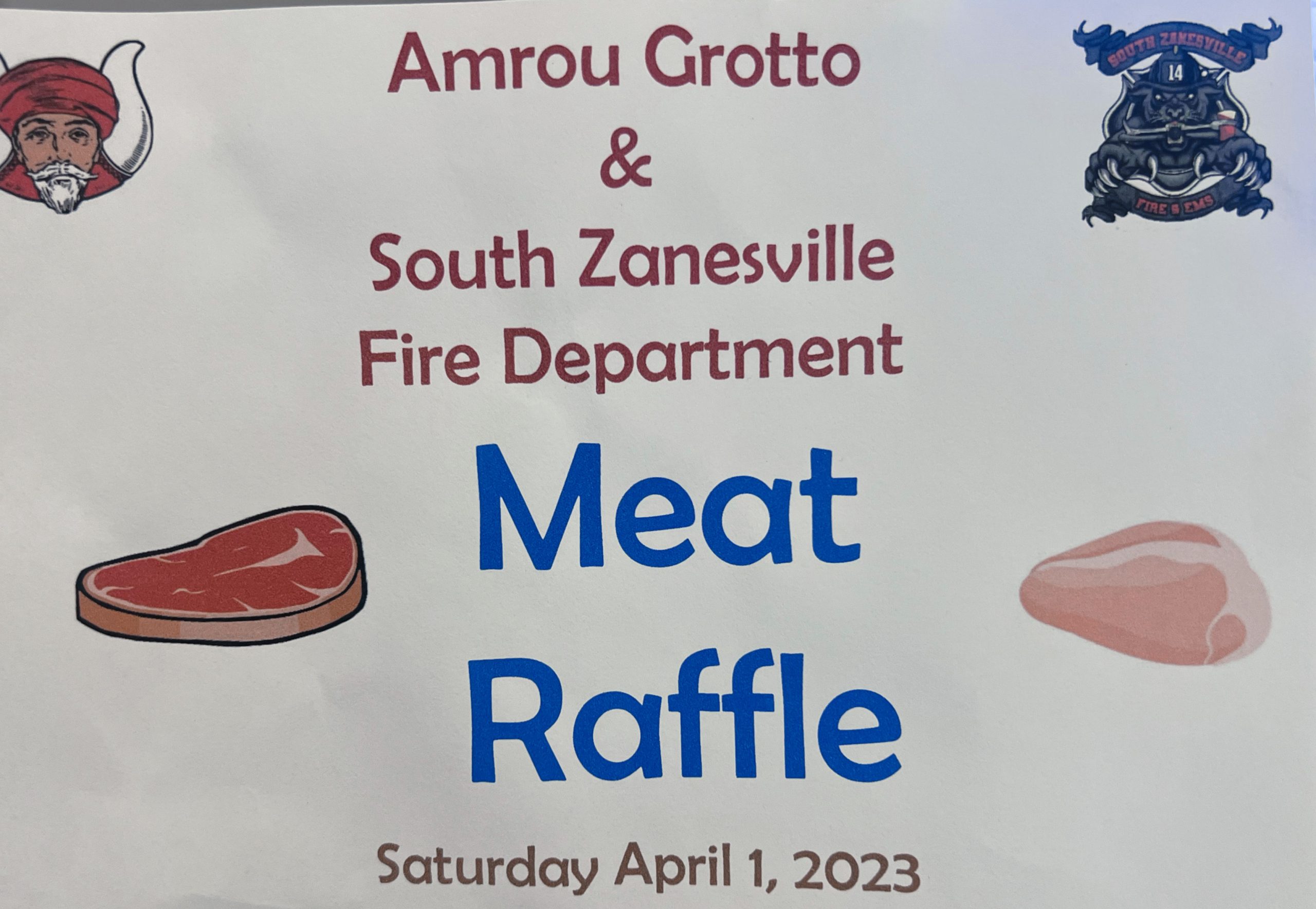 Amrou Grotto & South Zanesville Fire Department Meat Raffle - WHIZ - Fox 5 / Marquee Broadcasting