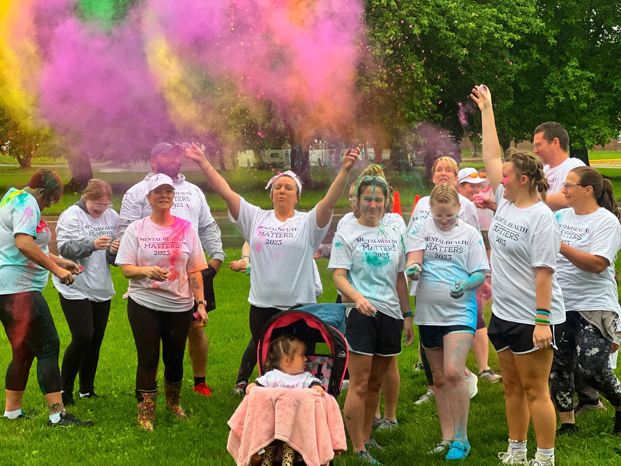 Color Run promotes mental health awareness - WHIZ - Fox 5 / Marquee ...