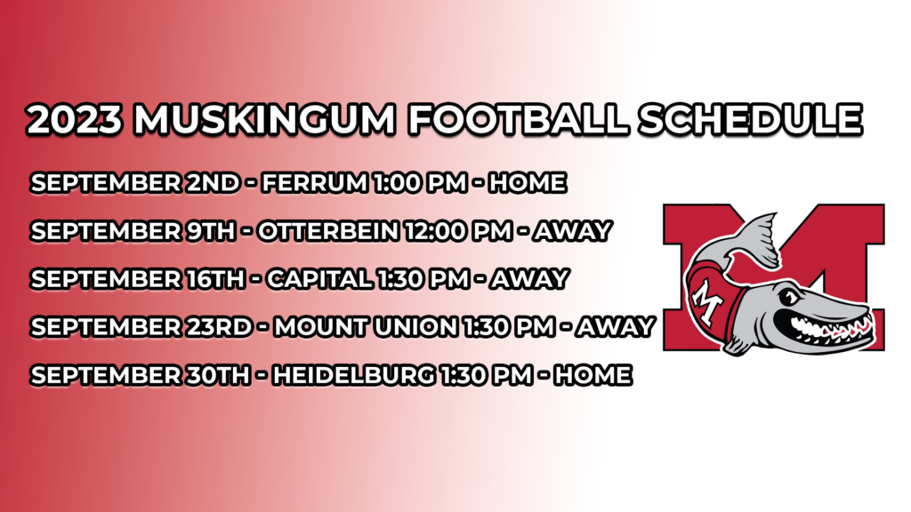 Muskingum Announces 2023 Football Schedule - WHIZ - Fox 5 / Marquee ...