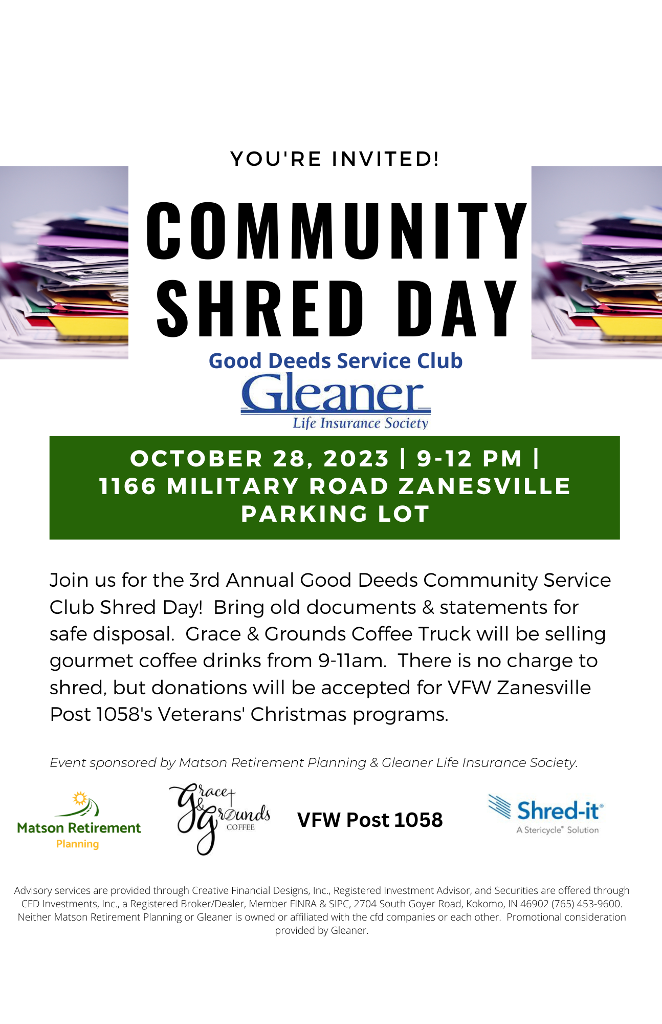 Document Shredding Event to Benefit Veterans - WHIZ - Fox 5 / Marquee ...