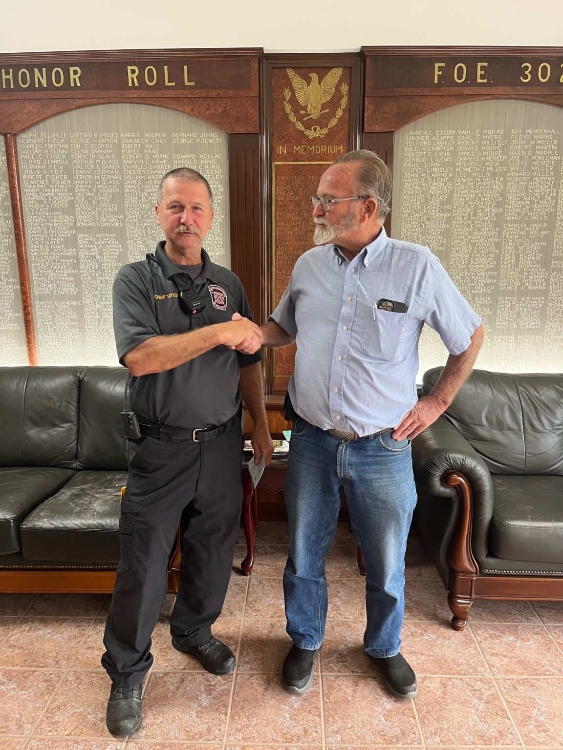 Zanesville Eagles Make Donation to S. Zanesville FD for Life-Saving Equipment - WHIZ - Fox 5 ...