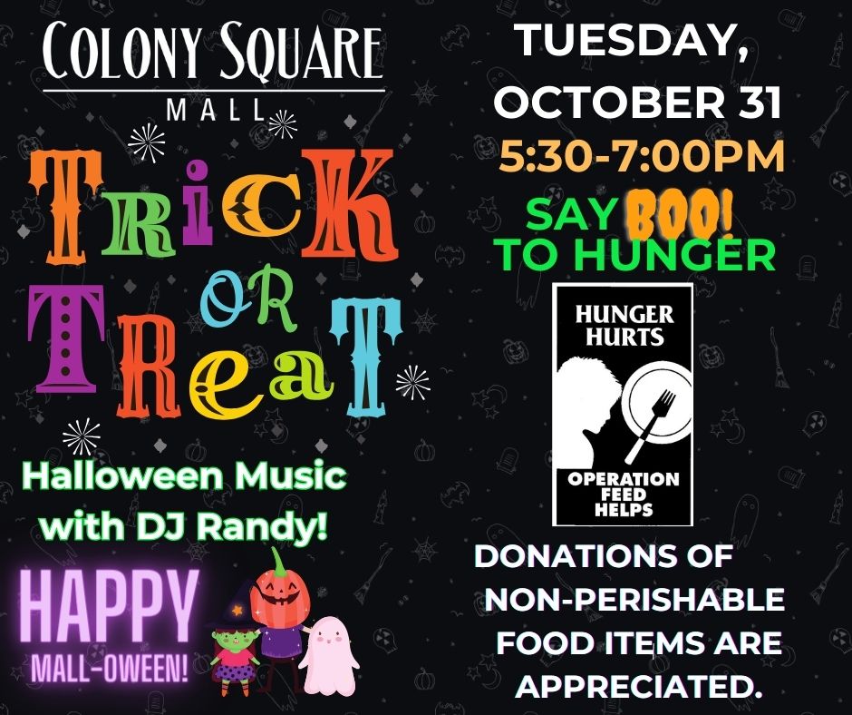 Mall-O-Ween Food Donation Drive - WHIZ - Fox 5 / Marquee Broadcasting