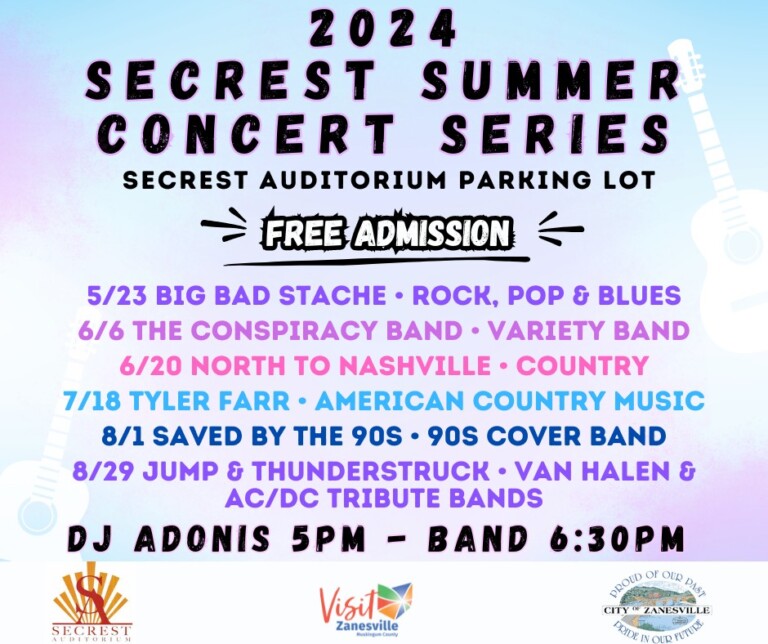 2024 Secrest Summer Concert Series - WHIZ - Fox 5 / Marquee Broadcasting