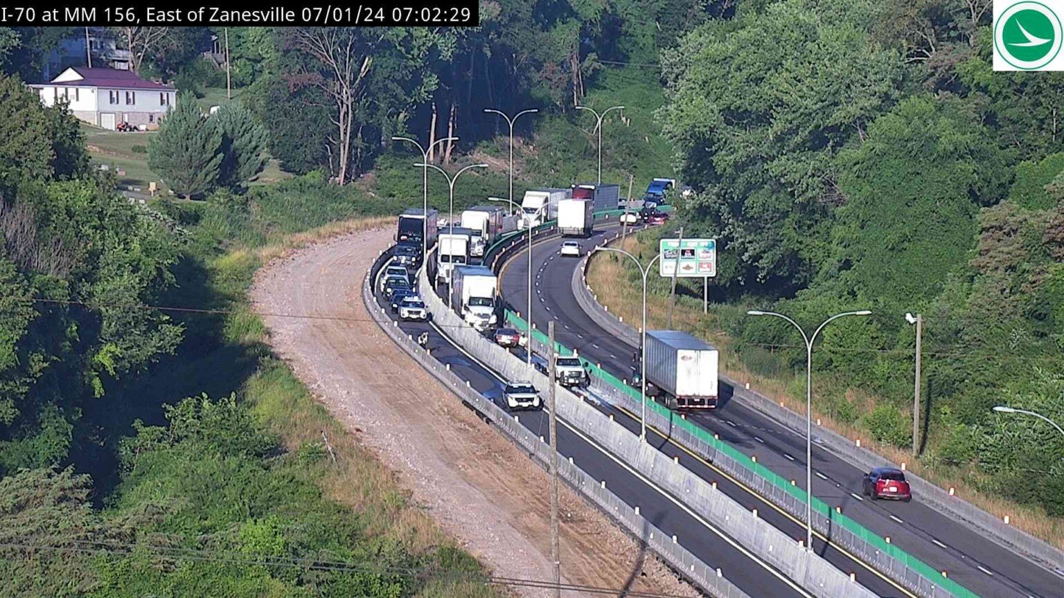 Interstate 70 Traffic Pattern Rearrangement - WHIZ - Fox 5 / Marquee ...