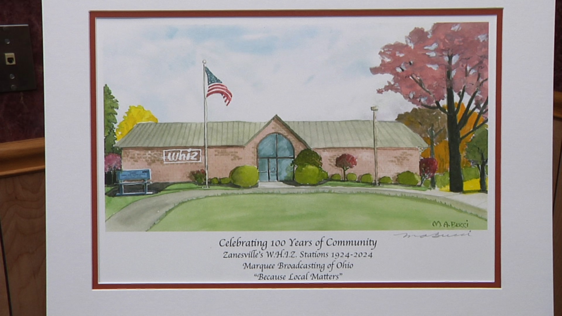 Local Artist Celebrates WHIZ TV, AM1240 Milestones with a New Painting ...
