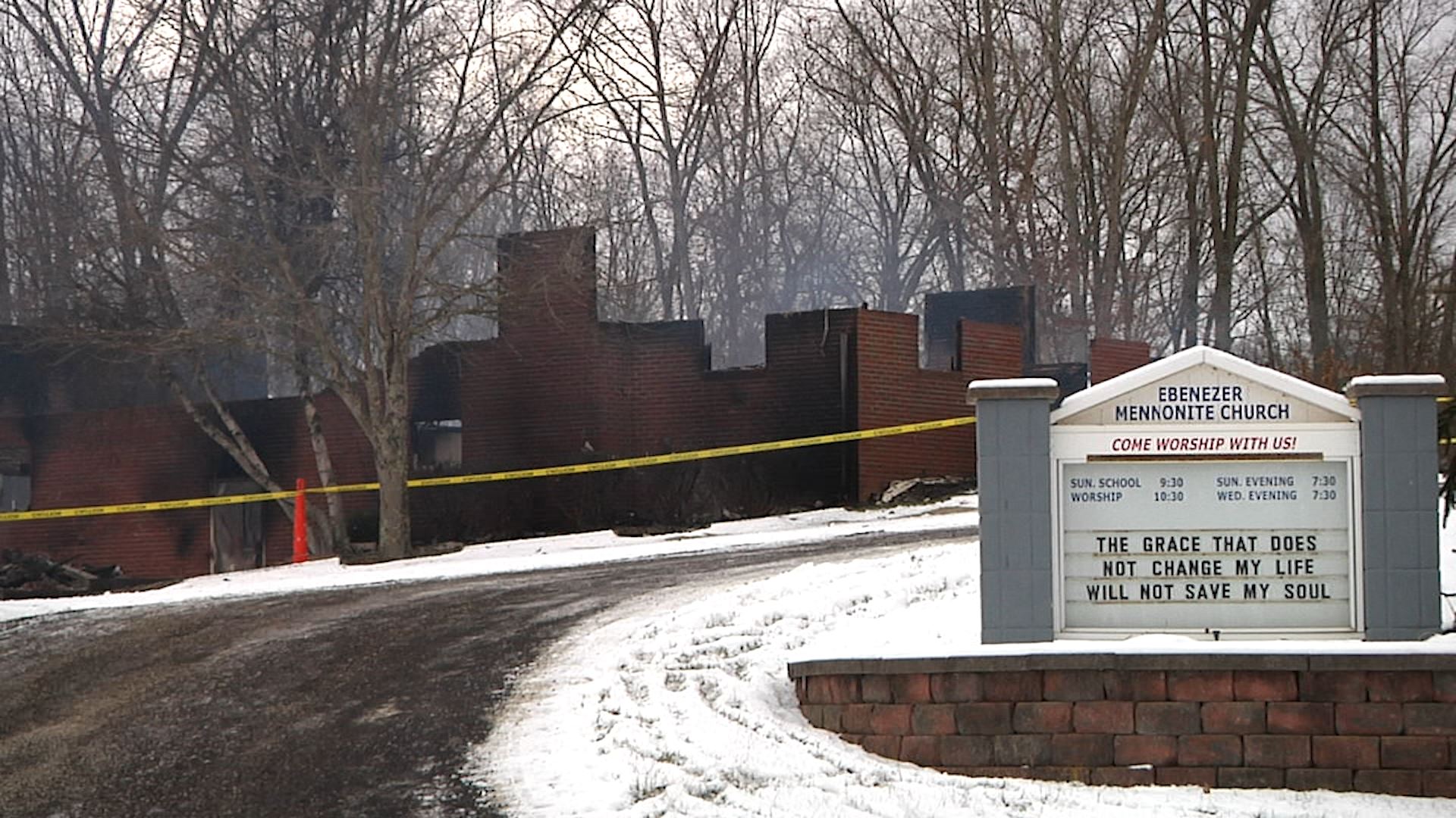 Overnight Fire at Ebenezer Mennonite Church - WHIZ - Fox 5 / Marquee ...