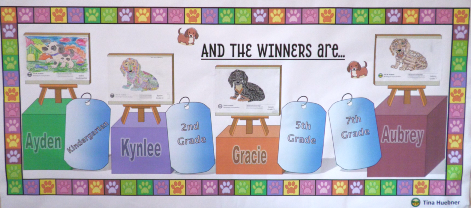 Coloring contest winners announced for the Dog License Coloring Contest ...
