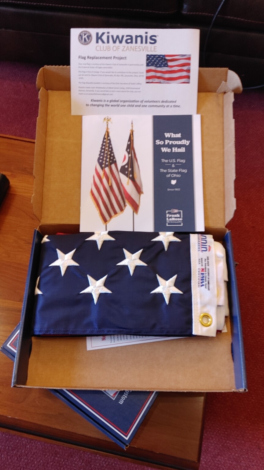 Exchanging Flags - WHIZ - Fox 5 / Marquee Broadcasting
